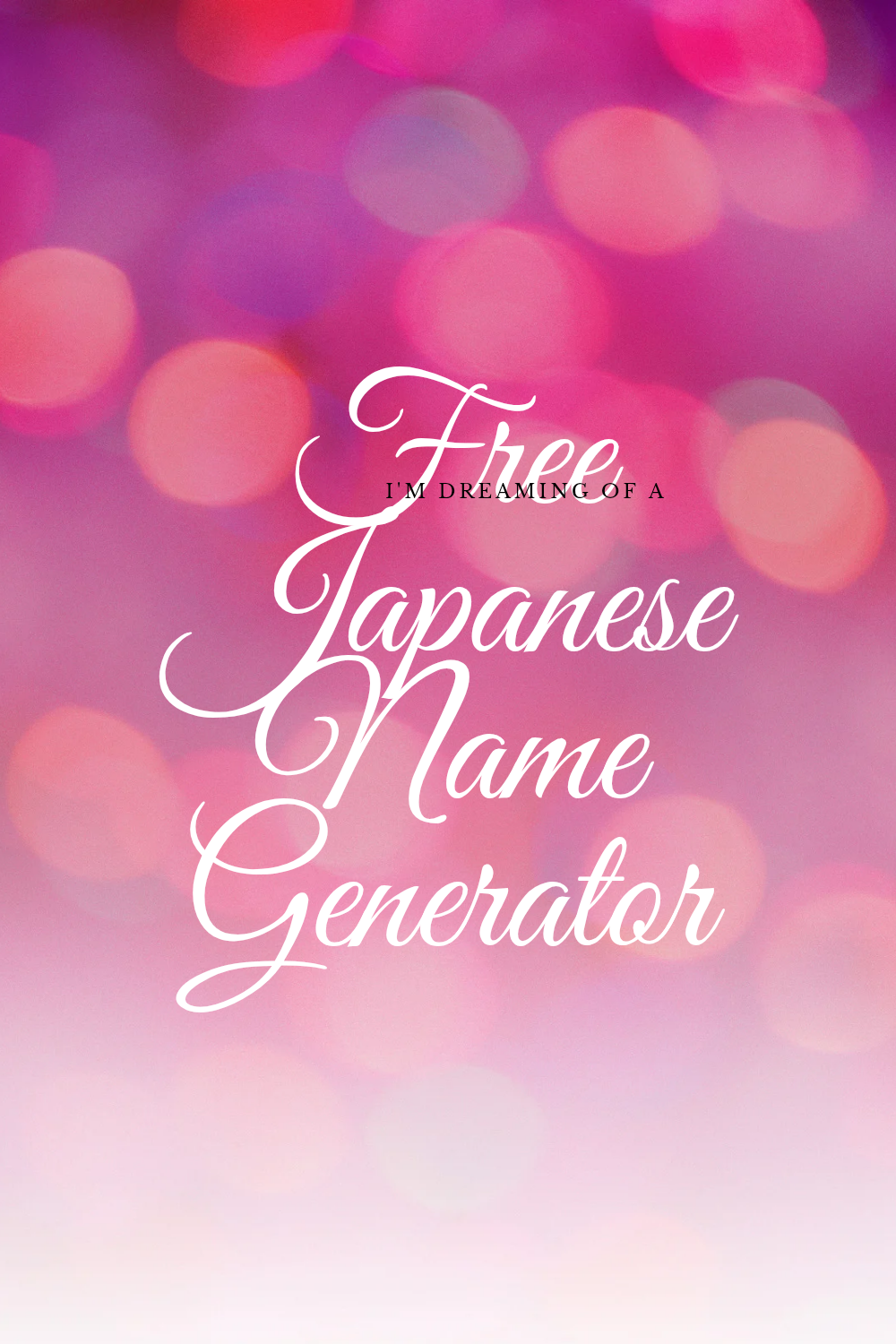 Free Japanese Name Generator - SEO Tool Zone
