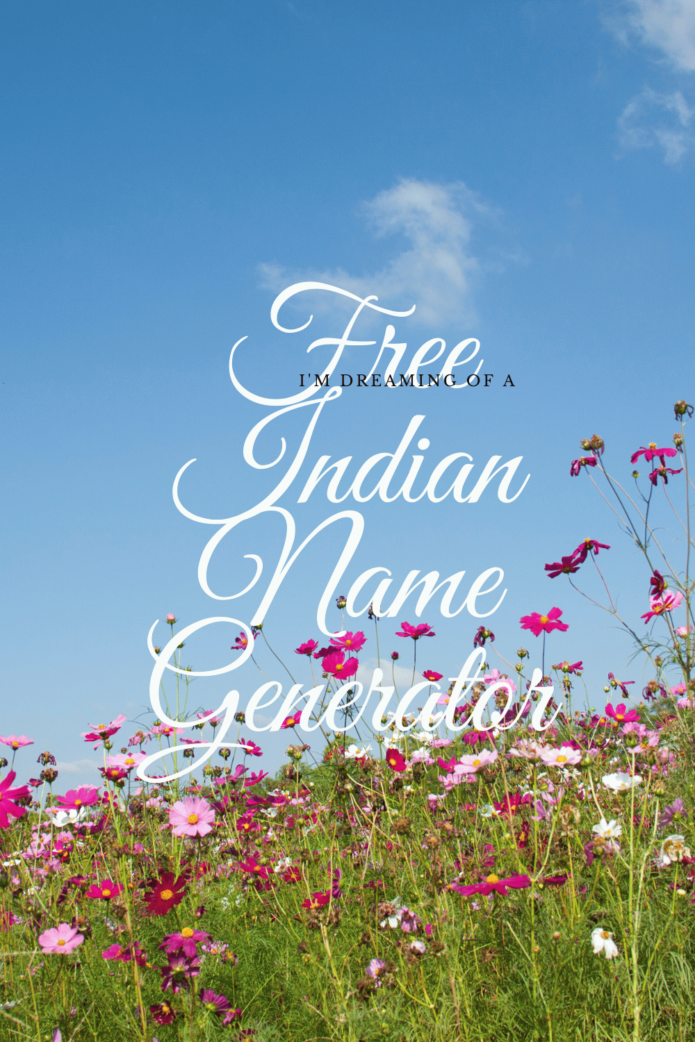 Free Indian Name Generator - SEO Tool Zone